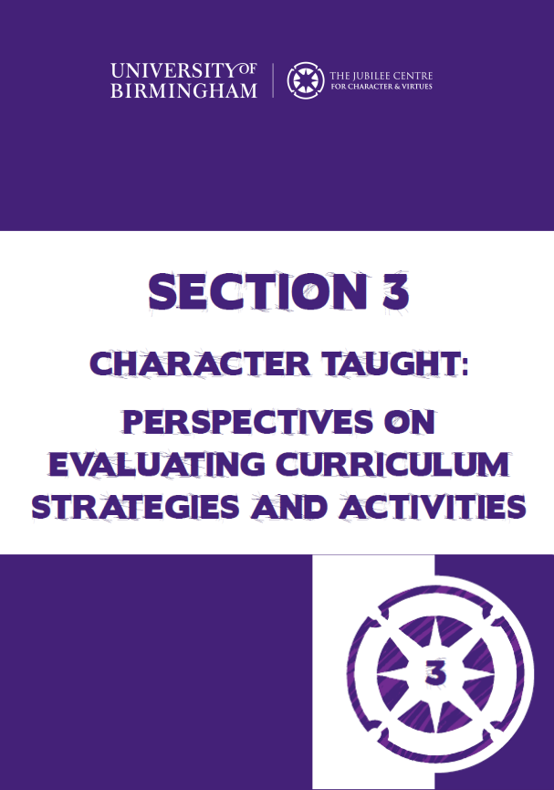 Character Education: Evaluation Handbook for Schools - Jubilee Centre ...