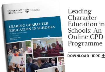Online CPD - Leading Character Education - Jubilee Centre for Character ...