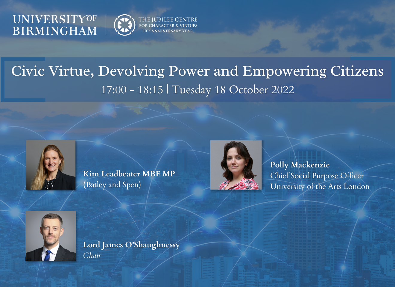 Civic Virtue, Devolving Power and Empowering Citizens Webinar Announced - Jubilee Centre for ...