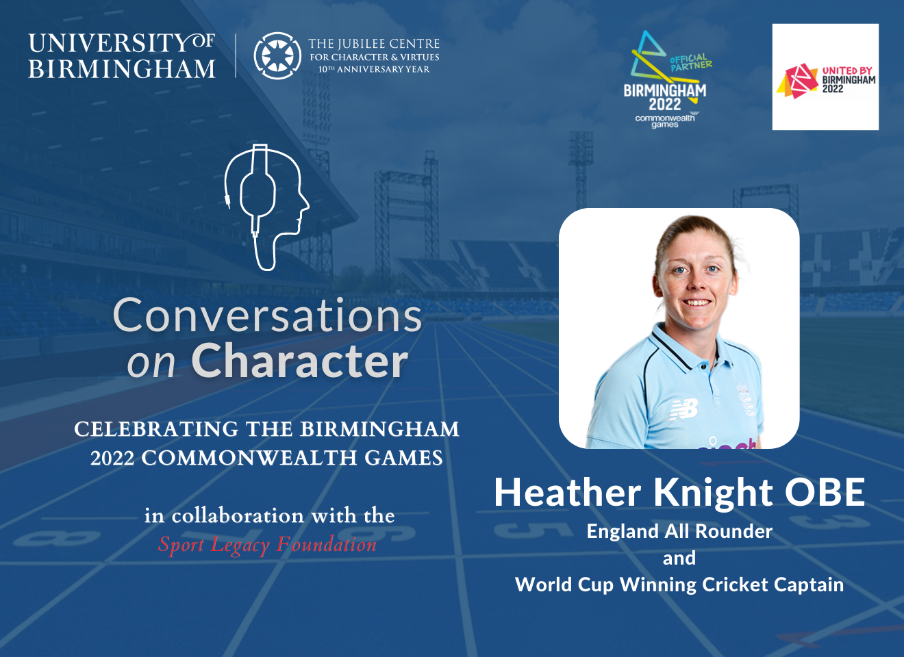 Cricketer Heather Knight OBE Guest on Conversations on Character ...