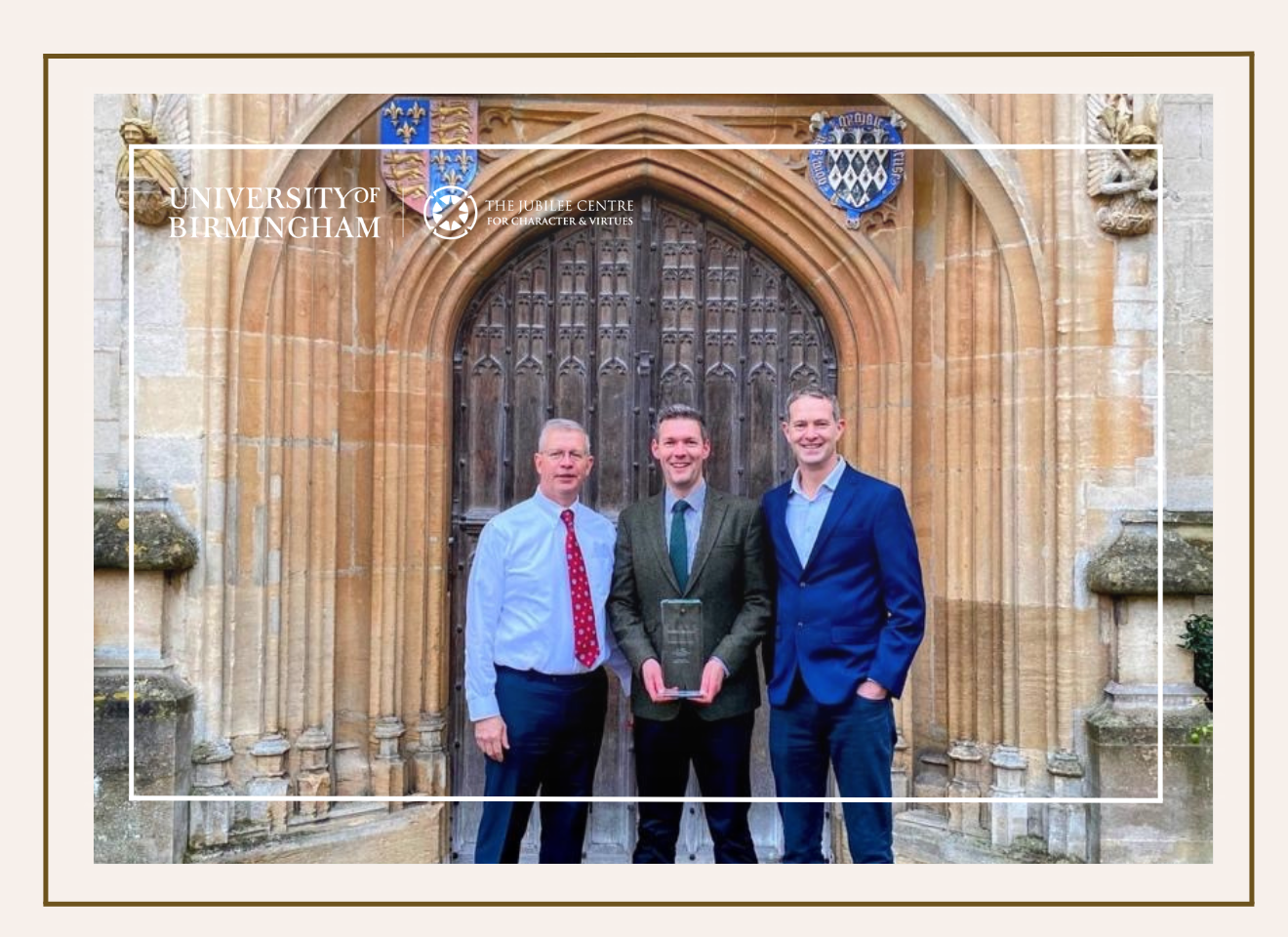 Ben Miller Receives Ambassador of Character Award - Jubilee Centre for ...